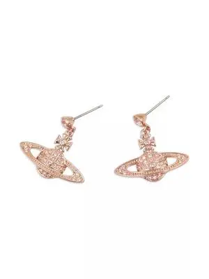 VIVIENNE WESTWOOD Orb Drop Earrings With Crystal Embellishment