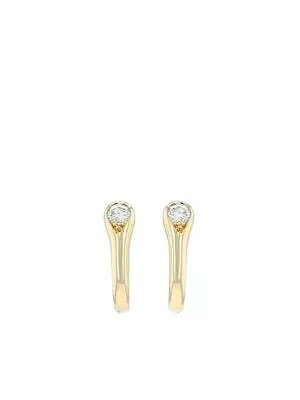 CARTIER 18kt Yellow Diamond Clip-on Earrings - Gold