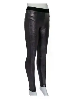 David Lerner Metallic Knit Leggings