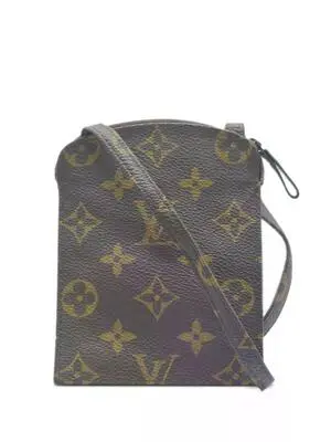 LOUIS VUITTON 1988 Monogram Pochette Secret Crossbody Bag - Brown