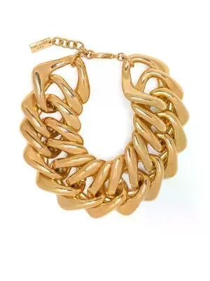 Saint Laurent Curb-chain Chunky Bracelet - Gold