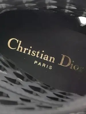 Dior Leather Cutout Detail Lace-up Boots