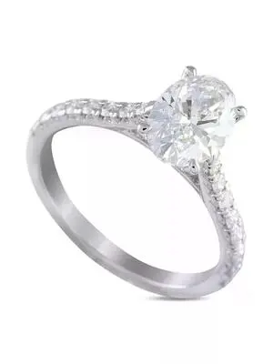 LB EXCLUSIVE 14k White Gold Diamond Ring - Silver