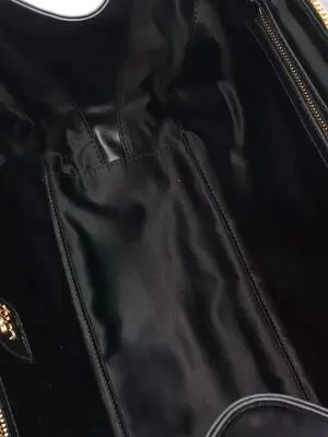 Miu Miu 2010-2025 Calfskin Top Handle Handbag - Black