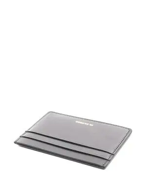 JIL SANDER 2020s Logo Leather Card Holder - Black