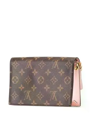 LOUIS VUITTON Monogram Flore Wallet On Chain Crossbody Bag - Brown
