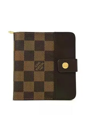 LOUIS VUITTON 2004 Compact Zip Wallet - Brown