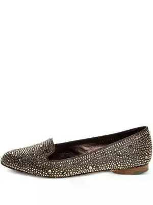 GINA Crystal-embellished Flat Shoes