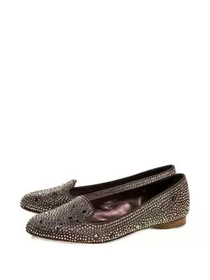 GINA Crystal-embellished Flat Shoes