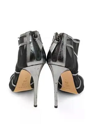 Casadei 115mm Mesh-panelled Stiletto Sandals