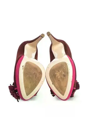 Miu Miu 130mm Tassel-detail Platform Pumps
