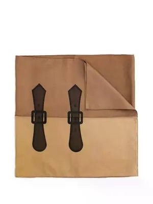 Roberta Di Camerino Buckle Print Silk Scarf - Brown