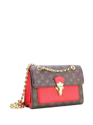 LOUIS VUITTON Victoire Handbag Monogram Canvas And Leather Shoulder Bag - Brown