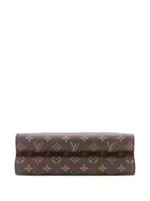 LOUIS VUITTON Victoire Handbag Monogram Canvas And Leather Shoulder Bag - Brown