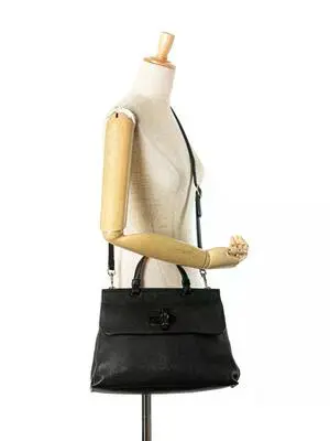 Gucci Medium Leather Bamboo Daily Satchel