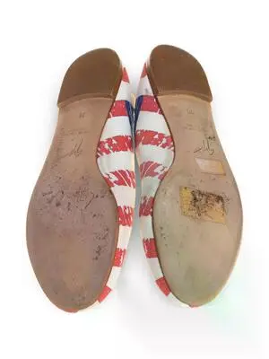 GIUSEPPE ZANOTTI Flag-print Ballet Flats