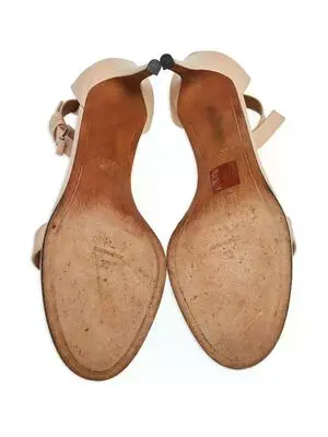 Givenchy 85mm Nadia Patent-leather Sandals - Neutrals