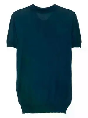 Miu Miu 2010s Cotton Polo Shirt - Blue