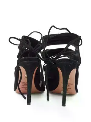 AQUAZZURA 100mm Suede Sandals