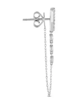 LB EXCLUSIVE 14kt White Gold Diamond Drop Earrings
