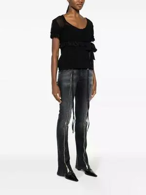 LOUIS VUITTON 2000s Ruffle-trimmed Blouse