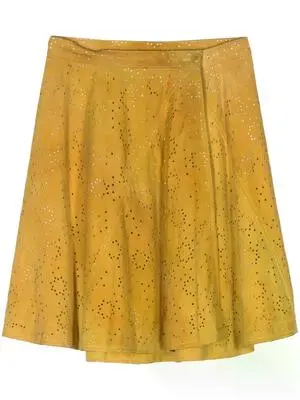 Alaïa 1980s Suede Wrap Skirt