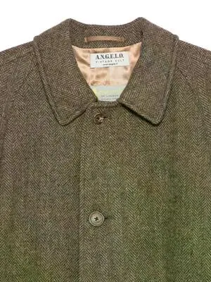 A.N.G.E.L.O. VINTAGE CULT 1990s Herringbone Coat - Brown