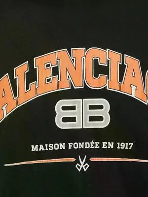 Balenciaga Logo Distressed Longsleeved Top