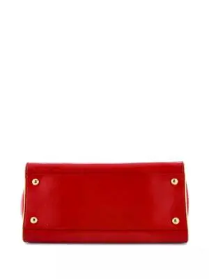 Prada Promenade Vernice Saffiano Leather Satchel - Red