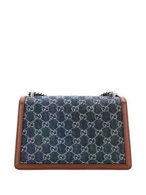 Gucci Dionysus Gg Denim Small Shoulder Bag - Blue