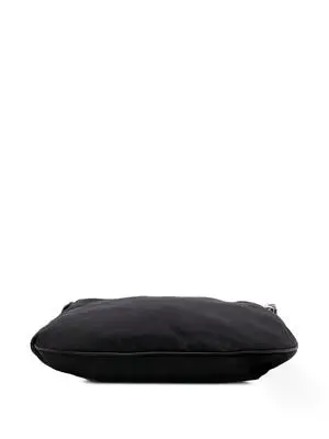 Fendi Zebra Print Canvas Oyster Hobo Bag