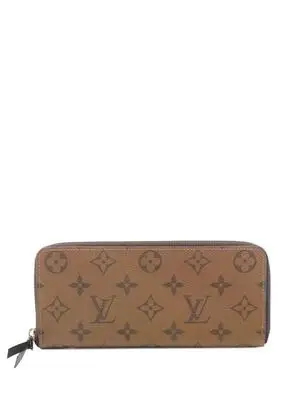 LOUIS VUITTON 2021-2025 Monogram Reverse Clemence Wallet Long Wallets - Brown