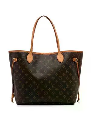 LOUIS VUITTON Monogram Neverfull Mm Tote Bag - Brown