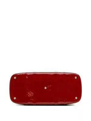 Gucci Large Microissima Patent Dome Top Handle Bag - Red