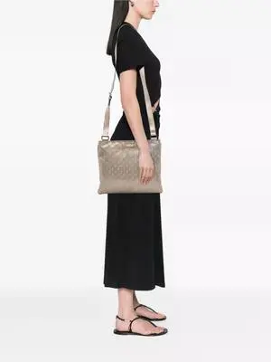Gucci Gg Imprime Crossbody Bag - Gold