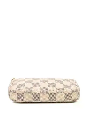 LOUIS VUITTON Damier Azur Mini Pochette Accessoires Handbag - Blue