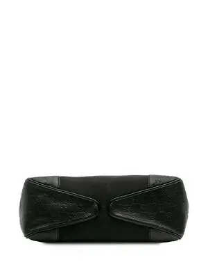 Gucci Sima Trimmed Canvas Colbert Shoulder Bag
