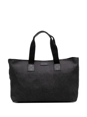 Gucci Guccissima Trimmed Denim Tote