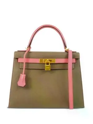 Hermès 2018 Kelly 28 Sellier Two-way Bag - Grey