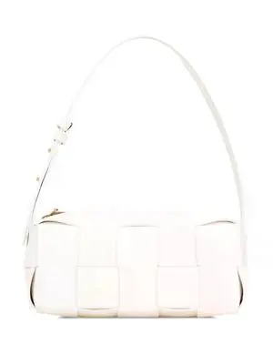 BOTTEGA VENETA Bottega Veneta Small Lambskin Intrecciato Brick Cassette Shoulder Bag