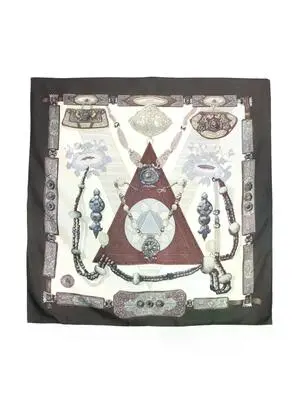 Hermès 1999 Tibet-print Silk Scarf