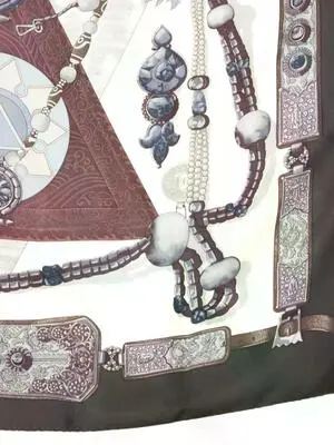 Hermès 1999 Tibet-print Silk Scarf