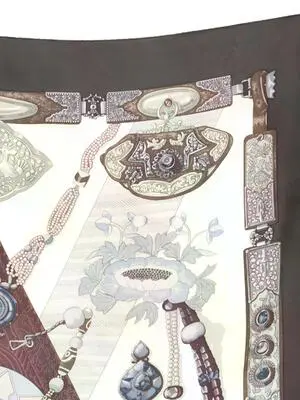 Hermès 1999 Tibet-print Silk Scarf