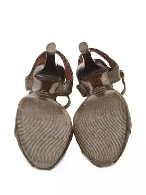 Fendi 90mm Leather Sandals