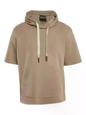 Emporio Armani Short Sleeve Sweatshirts Hoodies For Men