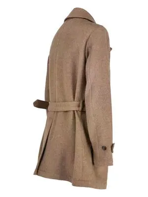 LUIGI BIANCHI Double-breasted Belted Coat