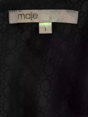 Maje Eyelet-detail Lace Midi Dress