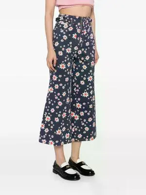 Miu Miu 2019 Floral-printed Trousers