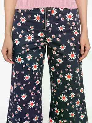 Miu Miu 2019 Floral-printed Trousers