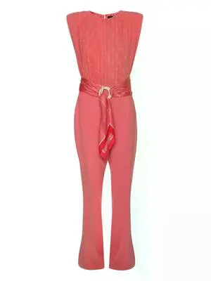 Elisabetta Franchi Pleated Jumpsuit - Pink